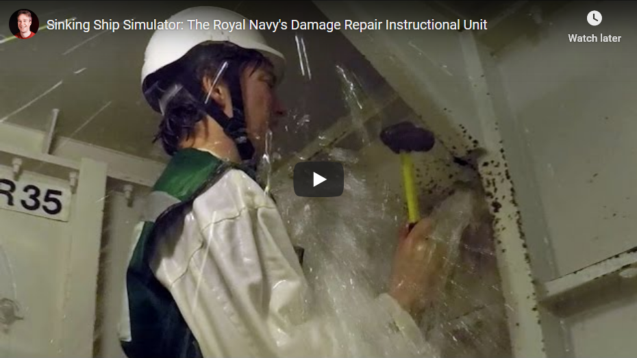 Sinking Ship Simulator: The Royal Navy’s Damage Repair Instructional ...