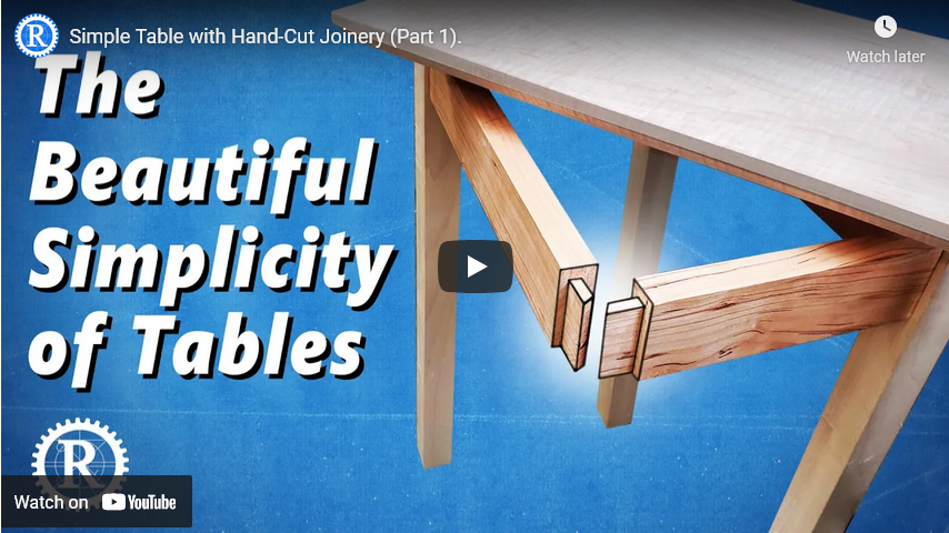 Simple Table with Hand-Cut Joinery (Part 1) « Quotulatiousness